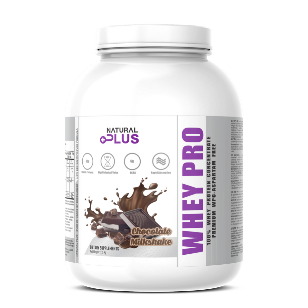 Whey Pro Premium - Proteina concentrata din zer – Naturalplus